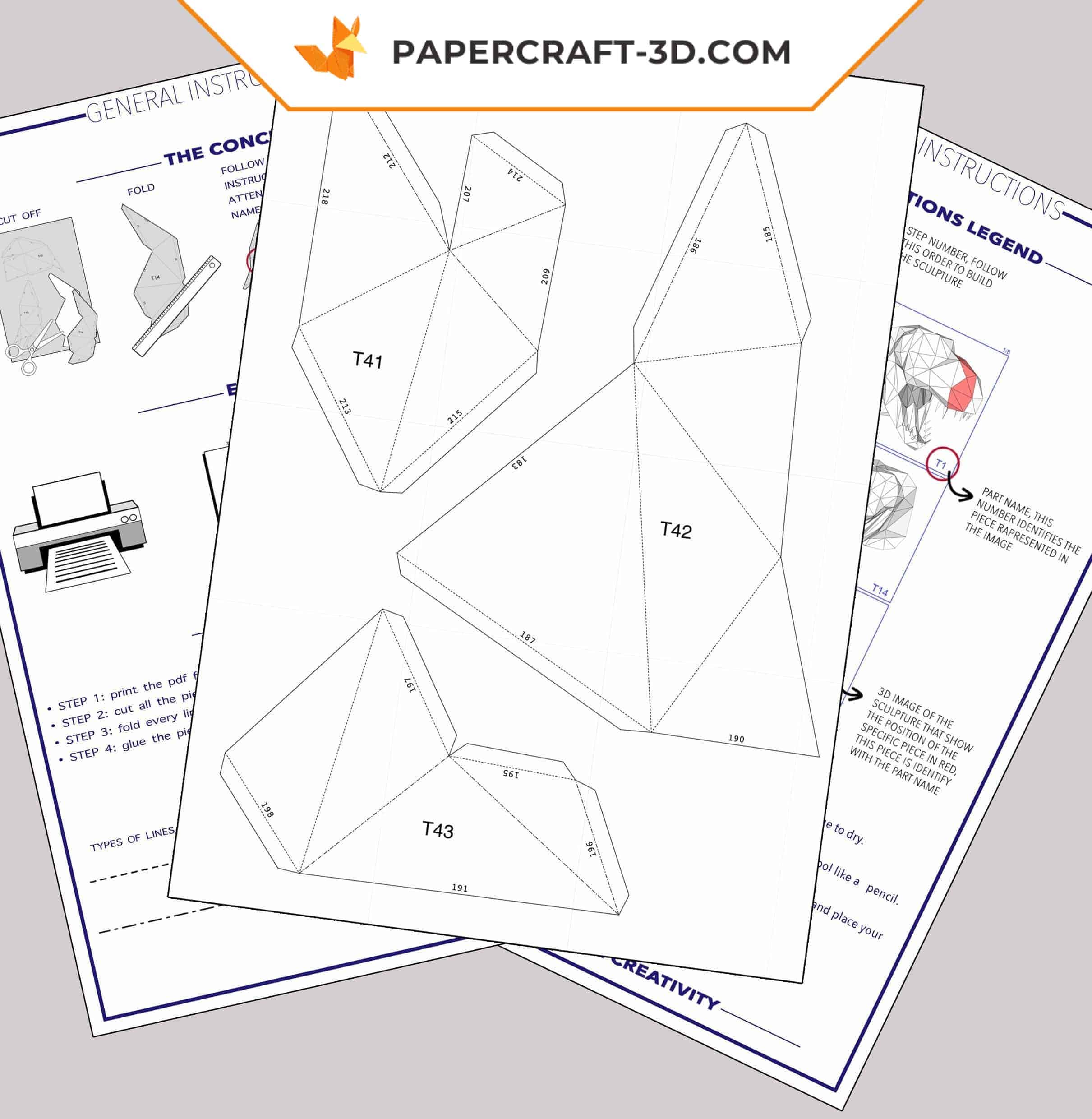 DIY Bulbasaur Pokemon Craft: 3D-s papírmodell, Origami Papercraft szobor