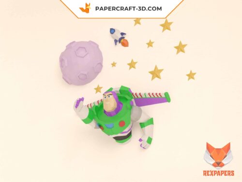 Buzz Lightyear 3D Papercraft Geometric – 200 cm Origami Kit