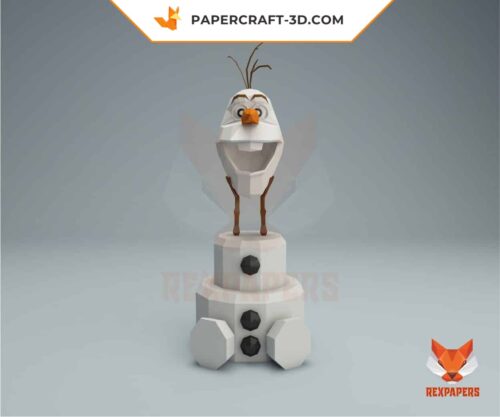 Papercraft Elsa Frozen 3D DIY: Magical Wall Decoration