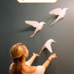 Papercraft corbeau 3D DIY en origami – Sculpture élégante à assembler