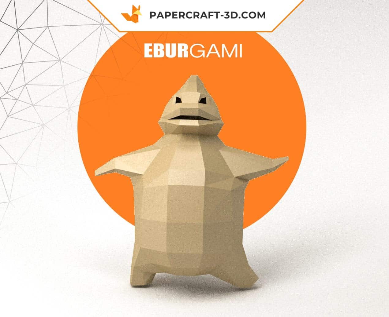 Oogie Boogie Papercraft 3D DIY – Lowpoly Origami-Maske