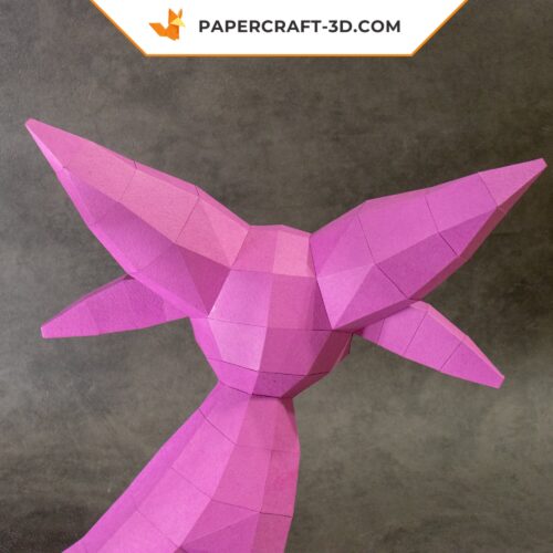 Papercraft Espeon Pokemon 3D – Eevee Evolution in Paper Origami