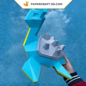Papercraft Pokémon Lapras en origami 3D pour déco unique