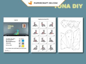 Papercraft Pokémon Lapras en origami 3D pour déco unique