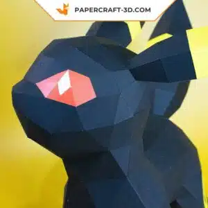 Papercraft Pokemon Noctali - Evolution d'Eevee en 3D
