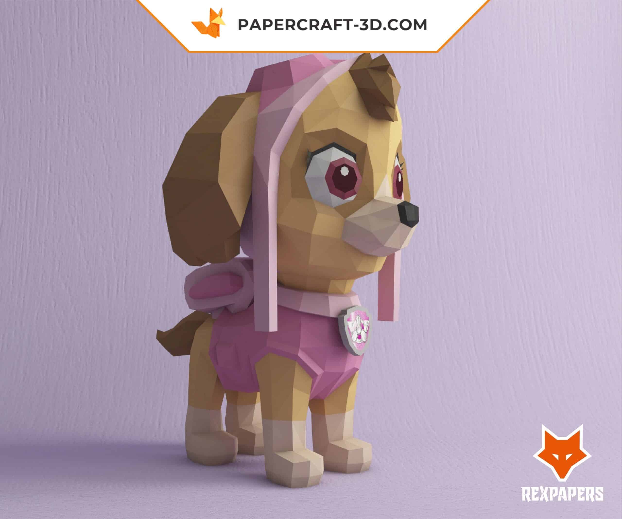 REX61 Papercraft: DIY PDF-Modell, 3D-Papierskulptur, Pepakura Crafts