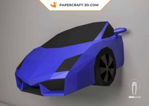 Papercraft Lamborghini Origami 3d Voiture à Monter