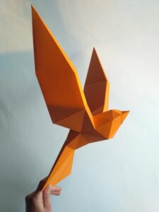 Flying bird papercraft 3D paper for unique decoration
