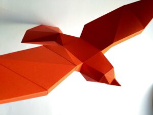 Flying bird papercraft 3D paper for unique decoration
