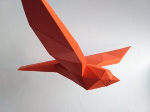 Flying bird papercraft 3D paper for unique decoration