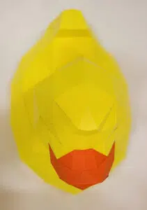 Papercraft canard 3D en origami pour décoration maison et bureau