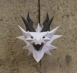 Papercraft dragon 3D Smaug LOTR ou Drogon GOT - Origami déco