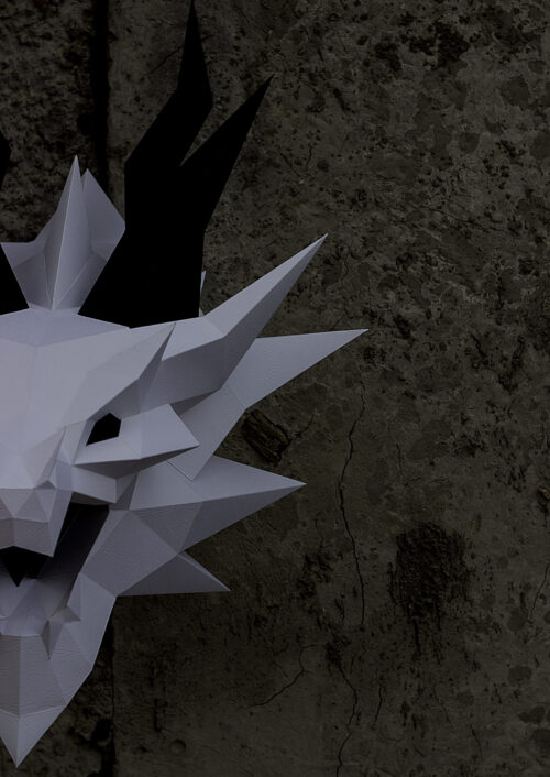 Papercraft dragon 3D Smaug LOTR ou Drogon GOT - Origami déco
