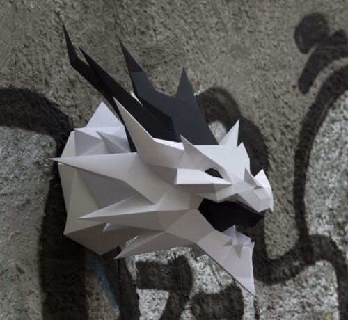Papercraft dragon 3D Smaug LOTR ou Drogon GOT - Origami déco