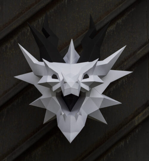 Papercraft dragon 3D Smaug LOTR ou Drogon GOT - Origami déco