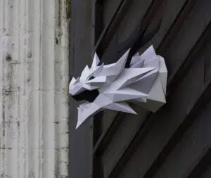 Papercraft dragon 3D Smaug LOTR ou Drogon GOT - Origami déco