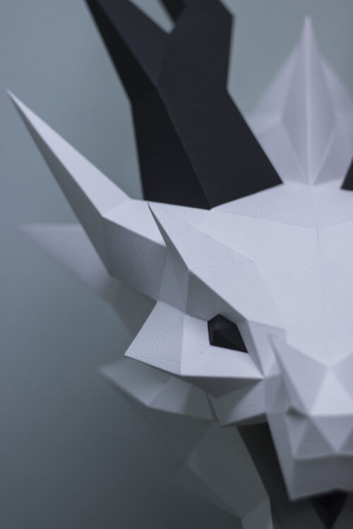 Papercraft dragon 3D Smaug LOTR ou Drogon GOT - Origami déco