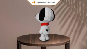 Snoopy papercraft 3D - Kit origami detallado