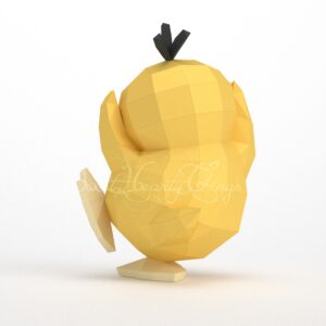 Papercraft Psyduck 3D en origami - modèle à assembler soi-même