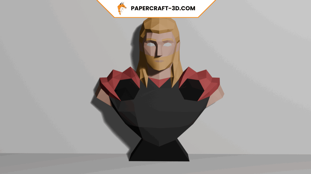 Thor Marvel Büste 3D Papercraft Modell
